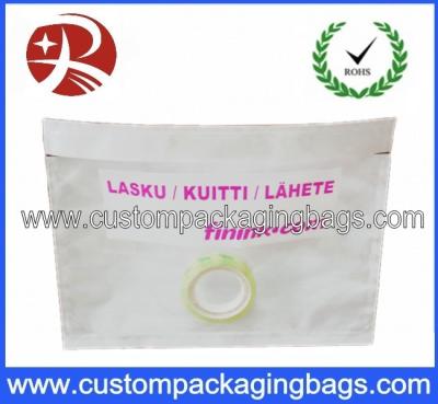 China Custom Packaging Bags Packing List Envelope for sale
