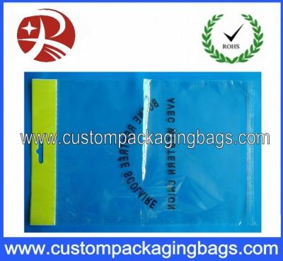 China Self Adhesive Tape Custom Packaging Bags , Socks OPP Packaging Bag for sale