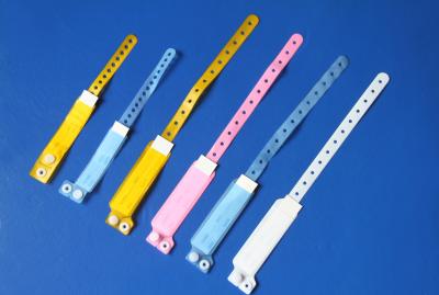 China Disposable Medical PVC Plastic /Paper I.D. Bracelet for Adult /Children write-on type for sale