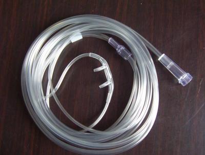 China Medical Grade PVC / Silicone Tubing - Transparent Sterilized Oxygen Therapy Nasal Cannula for sale
