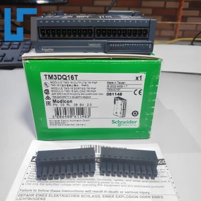 China Módulo de salida discreta TM3DQ16T Schneider Nuevo Original Módulo de controlador de programación PLC serie TM3 en venta
