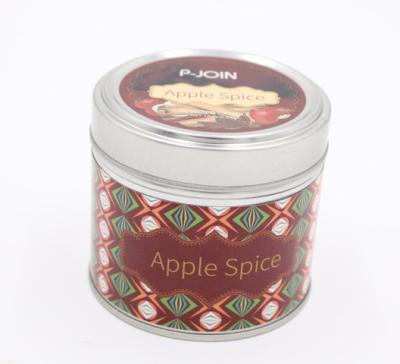 China Hot sale paraffin wax luxury scented travel tin candle with color label finish for sale