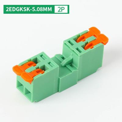 China 5.08mm Pitch PCB Pluggable Terminal Blocks Lever Quick Press Crimp Docking Socket Plug for sale