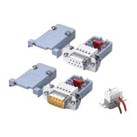 China DB9 RS232 9 Pin Male Female Breakout Adapter RS485 Serial Port Terminals Connector for sale