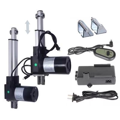 China 24V 6000N Linear Actuator 200mm 300mm 400mm 500mm Stroke Electric Linear Motor Telescopic Rod for sale