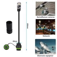 China Starlink Gen3 Mini Ethernet Adapter 25CM Waterproof RJ45 Coupler Extension Cable for sale