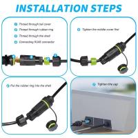 China Starlink Gen3 Mini Ethernet Adapter 25CM Waterproof RJ45 Coupler Extension Cable for sale