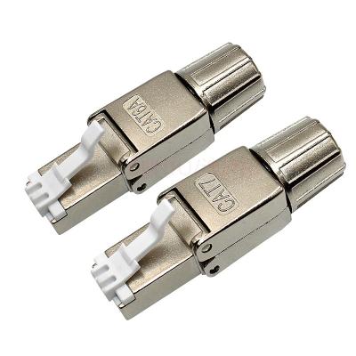 Chine Les prises modulaires Cat.6 Cat6A Cat7 du réseau RJ45 ont protégé la grande vitesse des connecteurs 8P8C à vendre