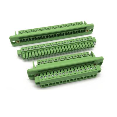 China 3.81mm pitch Feed Through Flange Screw Terminal Blocks Interlocking for sale