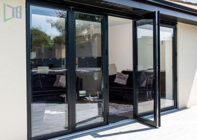 China Residential 4 Panel Bifold Door , Powder Coated Aluminium Bifold Doors for sale