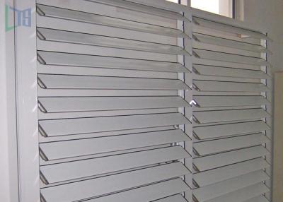 China Adjustable Aluminium Louvre Windows Heat Insulation Glass Louvre Ventilation for sale