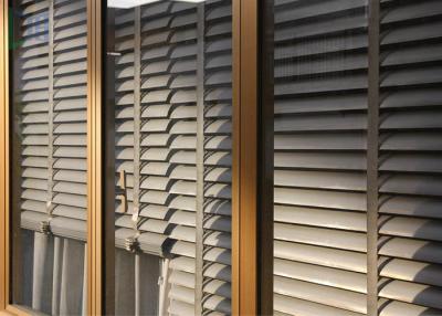 China Powder Coating Glass Louvre Windows , Optional Color Exterior Window Shutters for sale