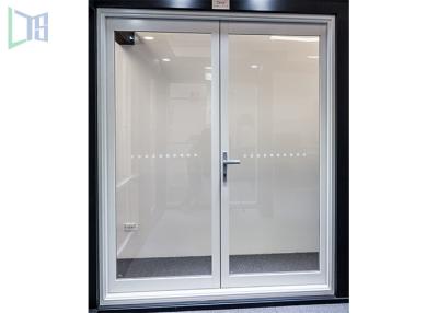 China Waterproof Commercial Glass Doors , Lightweight Aluminum Hinged Doors for sale
