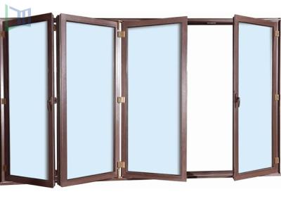 China Safety Exterior Aluminium Bifold Doors , Folding Glass Patio Doors As2047 Standard for sale