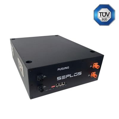 中国 米国EU Growatt SMA Victron DEYE Sofarの標準的なPUSUNG-S TUV 48V 100Ah LiFePO4の家のエネルギー蓄積 バックアップ電池 販売のため