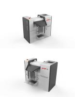 China Touch Screen 60L/h 3KW ZrO2 Horizontal Roller Mill Machine Three Roll Mill for sale
