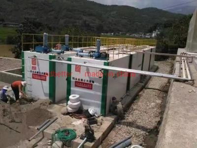 Cina 3000L/ora MBR MBBR A2O Biofiltro per il trattamento delle acque reflue di macellazione in vendita