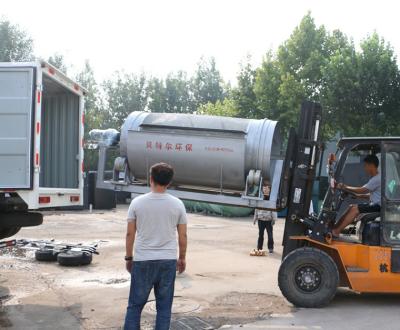 Cina 5000L/ora di canna da zucchero Bagassa carta polpa alghe deidratazione separatore Micro schermo filtro a tamburo rotativo in vendita