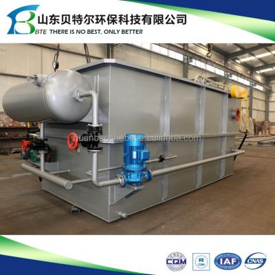 Chine Unité Daf contrôlée par PLC de 2 à 300 cbm/h pour la séparation des huiles et des eaux usées dans le traitement des eaux usées à vendre