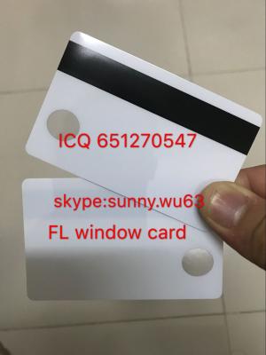 China New plastic card ID window magnetic card for sale