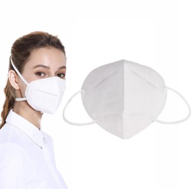 Cina Barra di pressione flessibile materiale a tre strati molle della maschera di protezione KN95 con il gancio comodo dell'orecchio in vendita