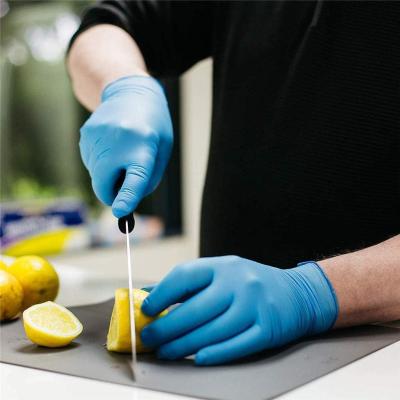 Cina Nitrile chirurgico di Nitryl di protezione dei guanti del lattice medico eliminabile blu di colore in vendita