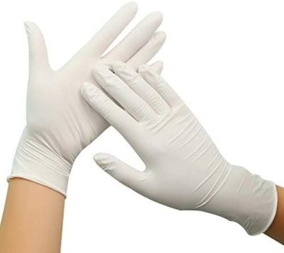 Cina Colore bianco 3,5 ultra sottili mil dei guanti medici eliminabili liberi del nitrile della polvere in vendita