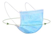 China Earloop 3 Layer Filter Disposable Medical Mask Soft Comfortable Ear Hook for sale