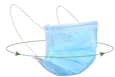 Cina Earloop gancio comodo molle dell'orecchio della maschera medica eliminabile del filtro da 3 strati in vendita