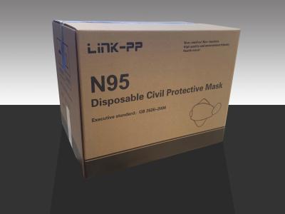 Cina 4 comodità eliminabile pieghevole Earloop della maschera di protezione della piega N95 con il doppio filtro da Meltblown in vendita