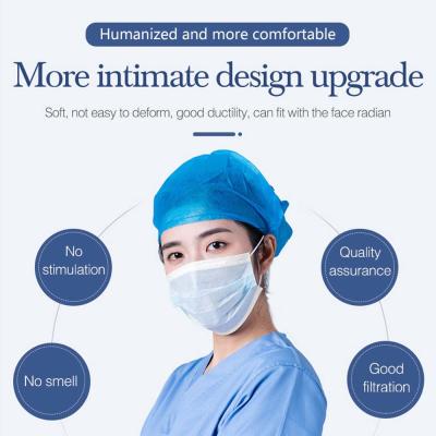 Cina Maschera di protezione eliminabile del pezzo regolabile del naso, maschera chirurgica non tessuta su misura in vendita
