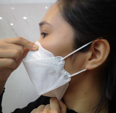Cina Polvere eliminabile della maschera protettiva N95 dei materiali medici anti 4 pieghe con Earloop flessibile in vendita