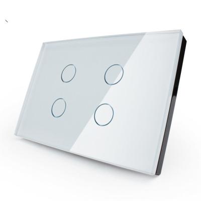 China toughened glass panel smart electrical switches for remote control the lamps for sale