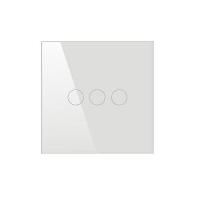 China support OEM custom glass panel colors touch panel light wall switches for sale