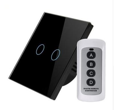 China Electrical Wall Switches with blue LED indicator Touch Switch,wifi touch switch EU/UK Standard for sale