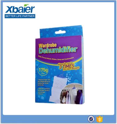 China 210g/230g/250g/300gEsd Wardrobe Dehumidifier Moisture Absorber Bag Hanger Calcium Chloride Drying Agent for sale