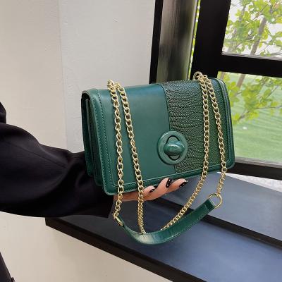0.65kg Lightweight PU Polyester Mano Chain Bags Designer Purses for Fashionable Look