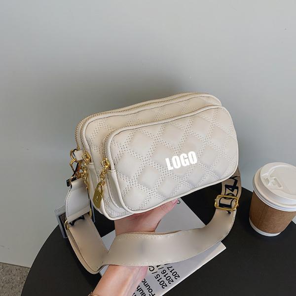 Quality Summer Diamond Multi-Pocket Shoulder Bag with Motion Detection and High Capacity for sale