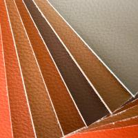 Quality Litchi Embossed PVC Eco Synthetic Leather Ultra Comfy Easy Clean For Hotel Mall for sale
