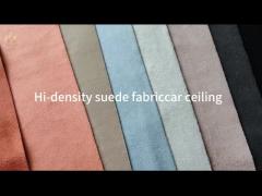 High Density Suede Fabric Car Ceiling Fabric Soft Artificial Leather For Auto Interiors