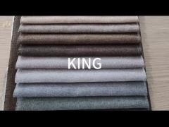 Short Pile Polyester Sofa Upholstery Fabric Soft Fade Resistant Easy Care