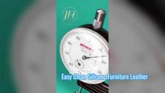 Full silicon funiture leather with easy clean, antibacterial, flame retardent