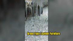 1.6MM JH2608 GREEN PVC FAUX LEATHER FOR FURNITURE UPHOSTERY