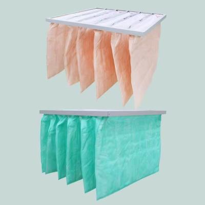 China Grf Clean Room HVAC 8 Pocket Bag Filter for sale