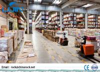 China Heavy Duty Selective Pallet Racking System Customized Beam Length for sale