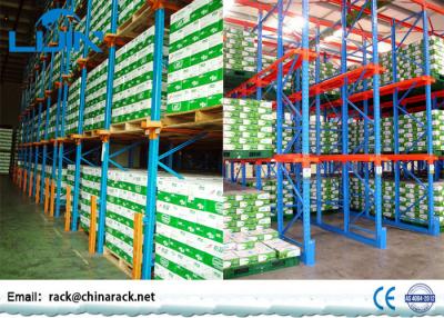 Cina Azionamento regolabile nell'azionamento attraverso l'acciaio freddo su misura sistema di dimensione Q235B di racking in vendita