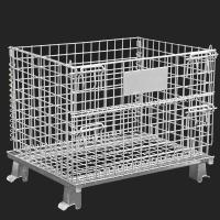 China Foldable Stainless Wire Mesh Cages  ,  Galvanized Wire Mesh Storage Containers for sale