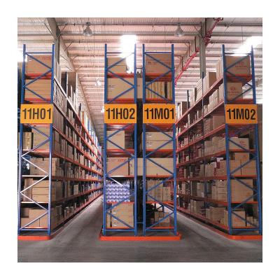 Cina I perni di bloccaggio di logo su ordinazione disegnano il racking del pallet del metallo/scaffale durevole di stoccaggio del magazzino in vendita