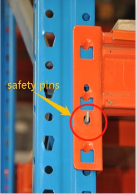 Cina I perni di bloccaggio di logo su ordinazione disegnano gli scaffali di stoccaggio/gli scaffali resistenti stoccaggio del magazzino in vendita