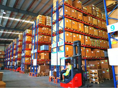 中国 産業貯蔵鋼鉄パレット棚の容易な取付けられているおよび調節される 販売のため